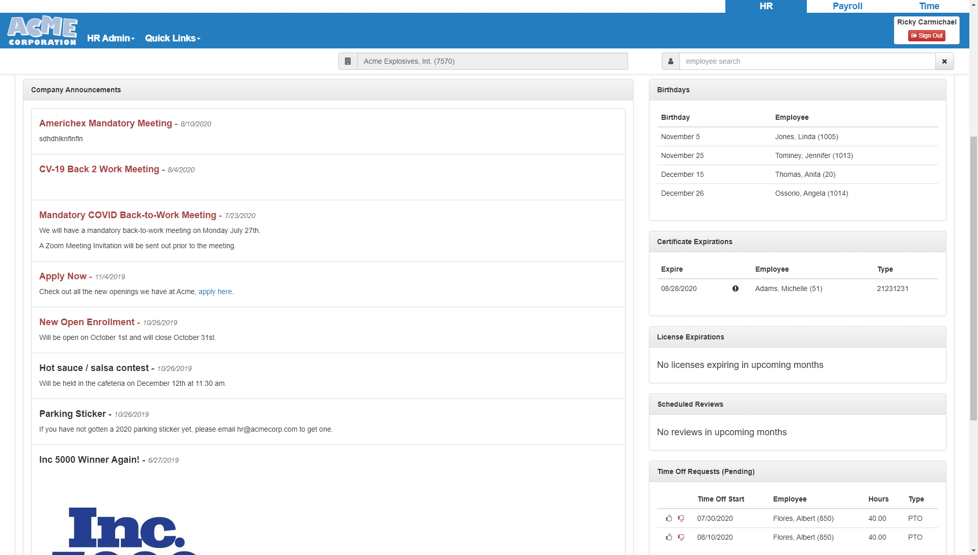 Full Featured HCM - Execupay Payroll and HR Services